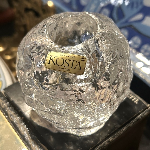 Accents | Vintage Kosta Boda Snowball Lantern Candle Holder Like New In ...